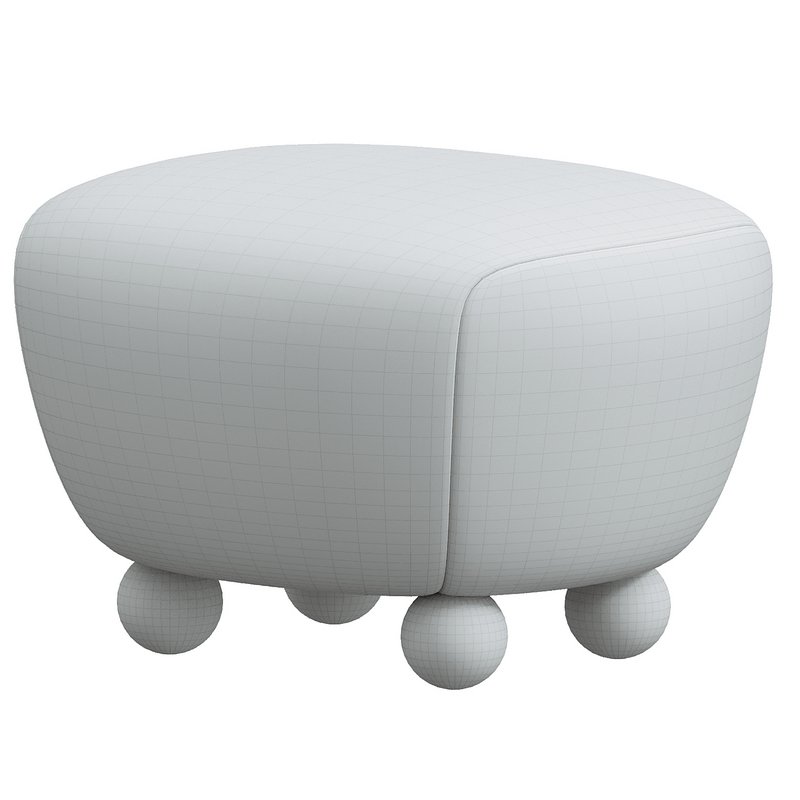 Bear Ottoman 3d model Download Maxve