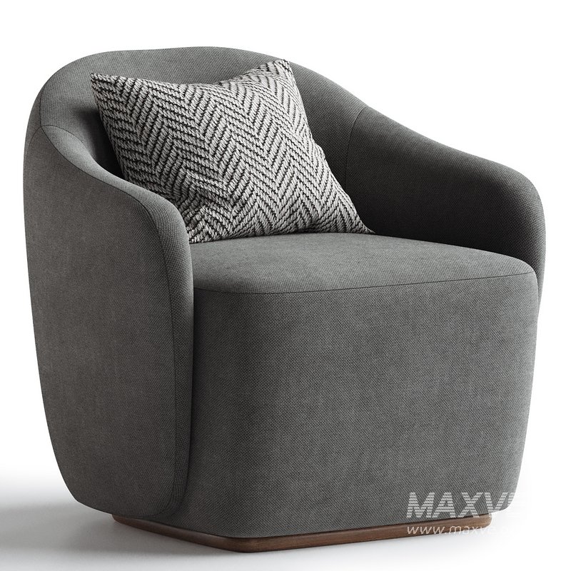 Barba Club Chair 3d model Download Maxve