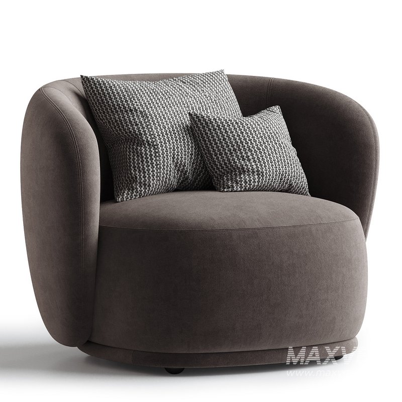 RENE LOUNGE CHAIR 3d model Download Maxve