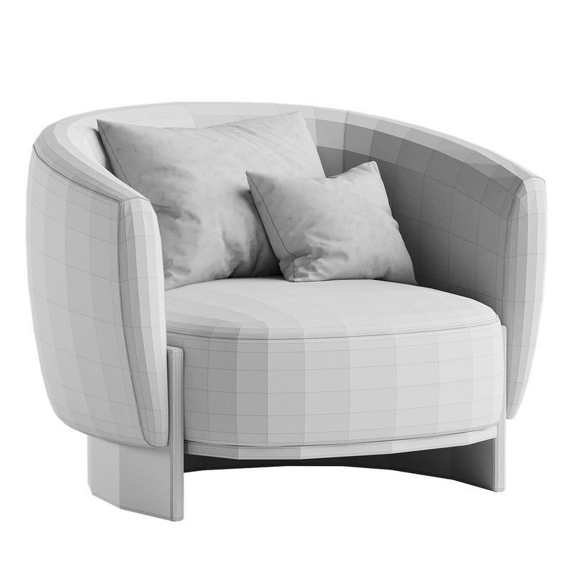 Hug Armchair 3d model Download Maxve