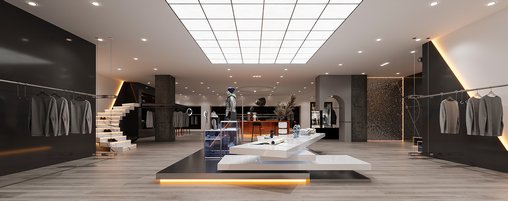 Modern clothing store 3d model Download Maxve