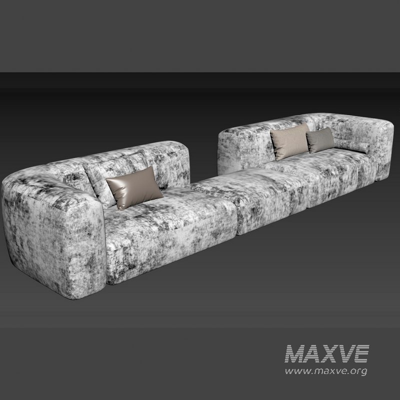 clara sofa baxter 3d model Download Maxve