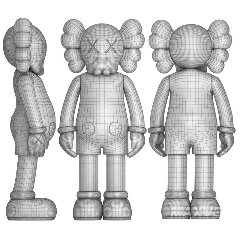 kaws companion figure 3d model Download Maxve