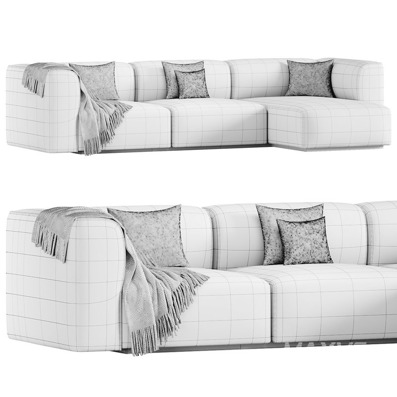 Mate Corner Sofa By mdf Italia 3d model Download Maxve