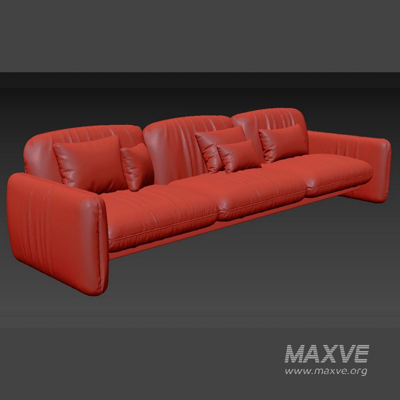 Brigitte Baxter Sofa 3d model Download Maxve