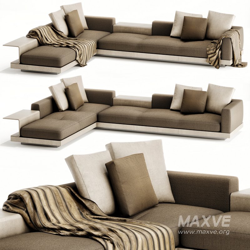 Minotti CONNERY sofa 3d model Download Maxve