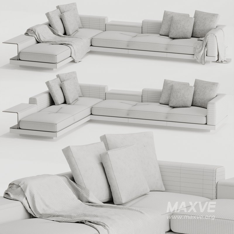 Minotti CONNERY sofa 3d model Download Maxve