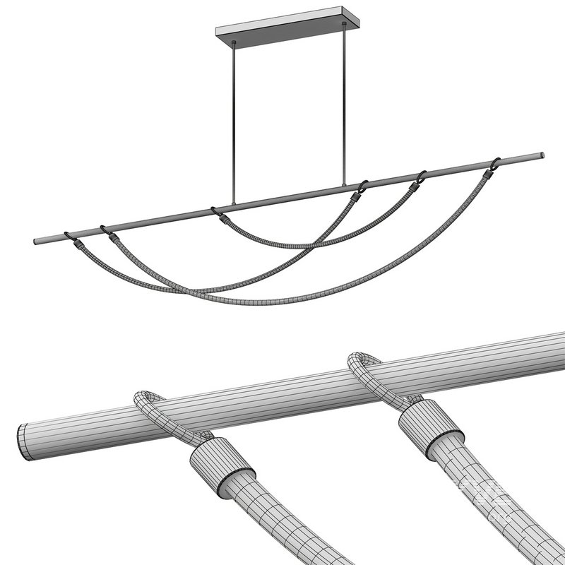 Aryas LED Linear Pendant Light 3d model download free maxve