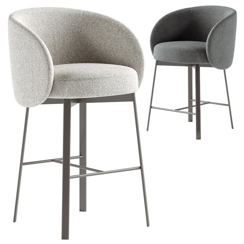 Hug bar stool 3d model Download Maxve