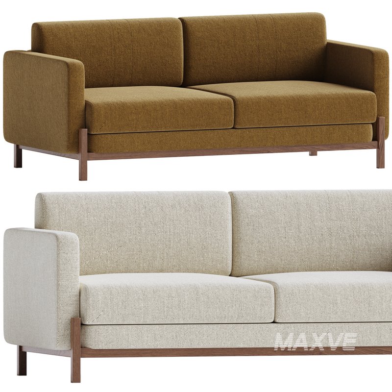Lagom folding sofa 3d model Download Maxve