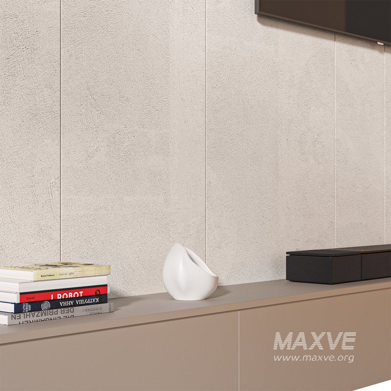 TV wall set 04 3d model Download Maxve