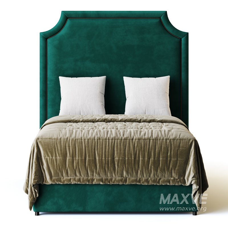Rachel Bed - Double 3d model Download Maxve