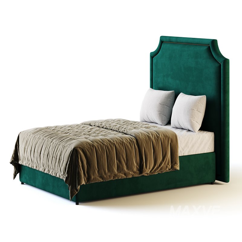 Rachel Bed - Double 3d model Download Maxve
