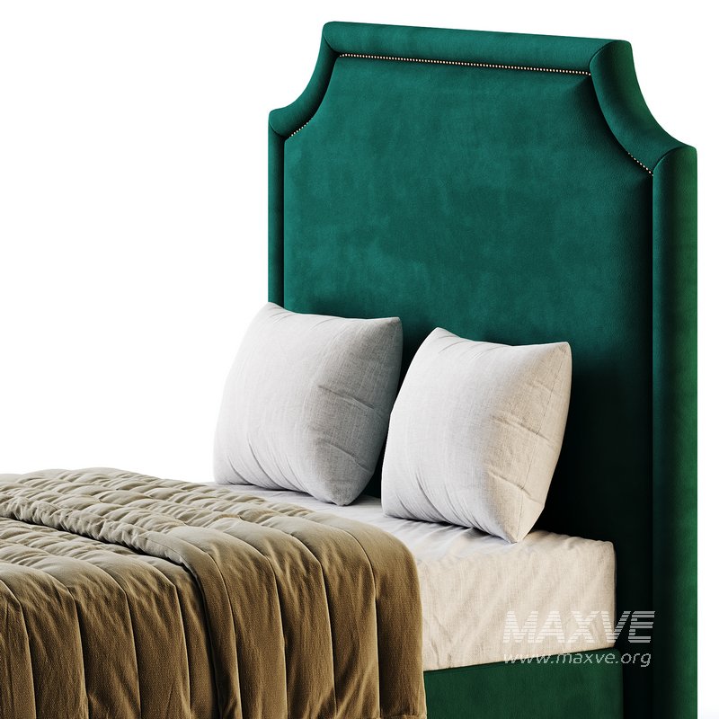 Rachel Bed - Double 3d model Download Maxve