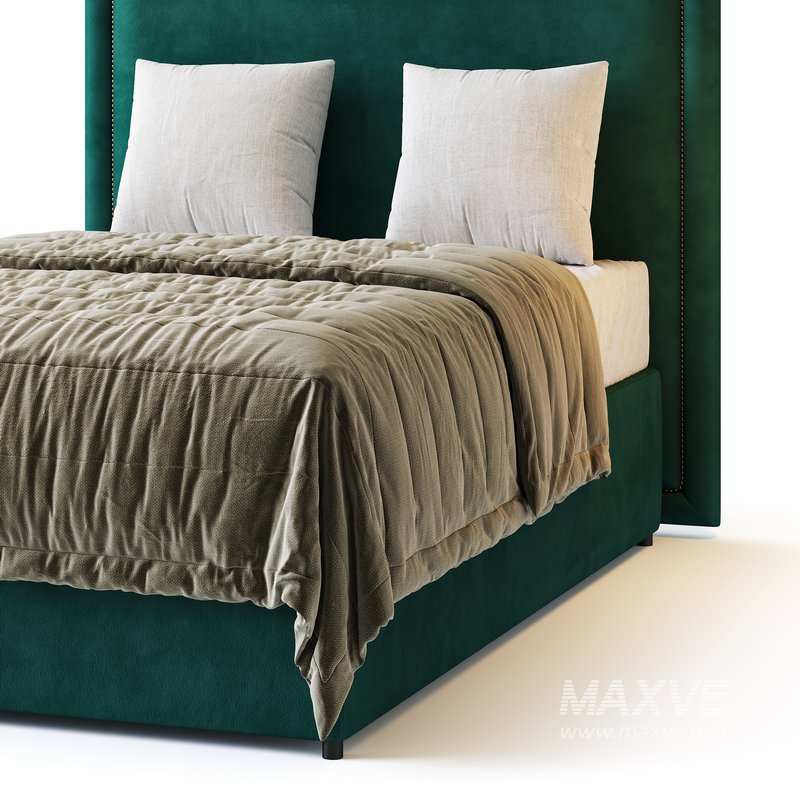 Rachel Bed - Double 3d model Download Maxve