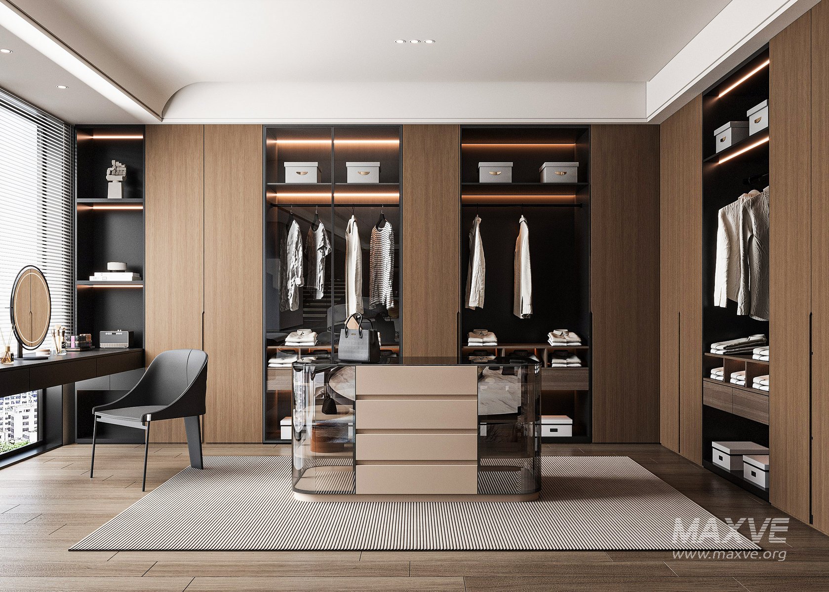 Dressing room 3d model Download Maxve