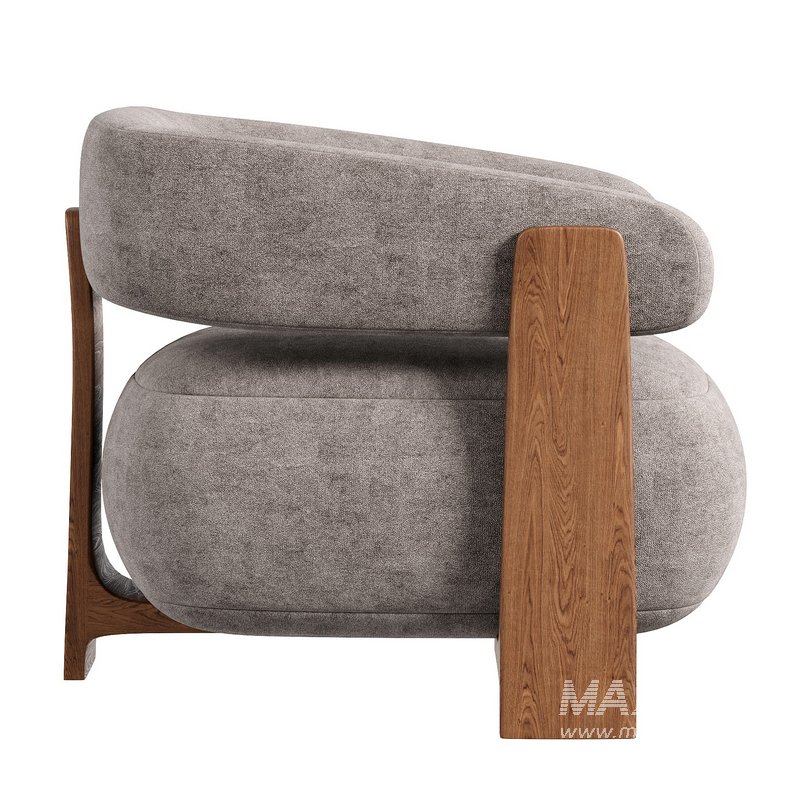 Kave Home Granite Armchair 3d model Download Maxve
