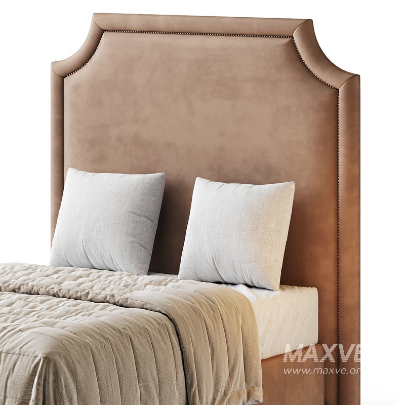 Rachel Bed - Double 3d model Download Maxve