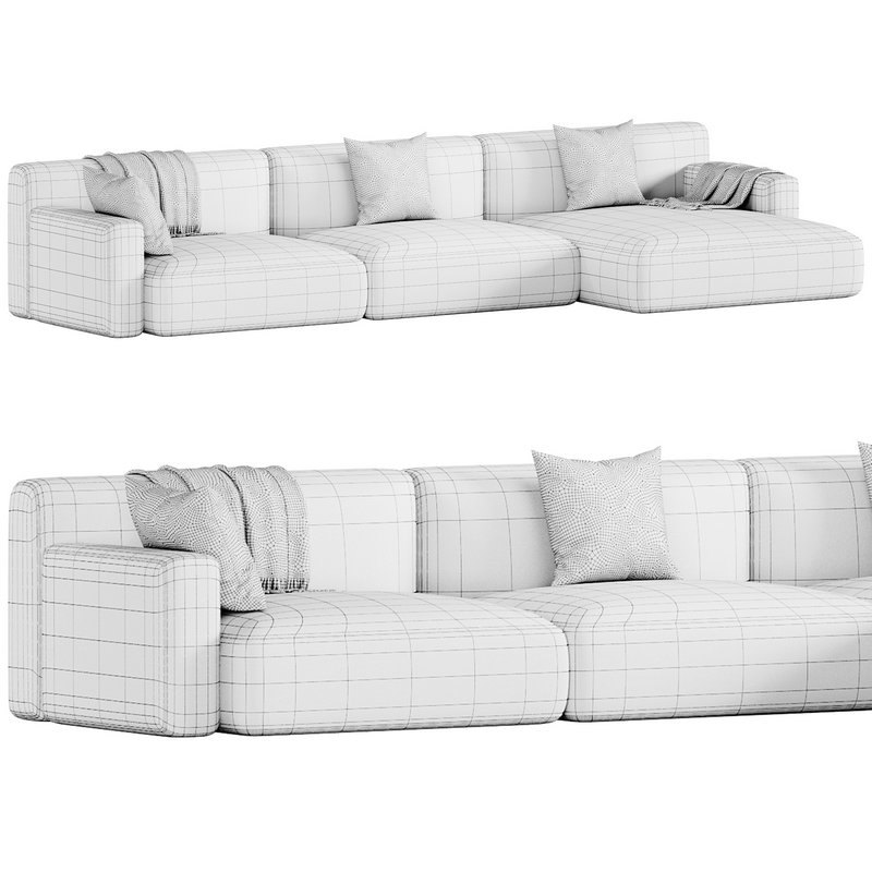Paris Seoul Corner Sofa By Poliform 3d model download free maxve
