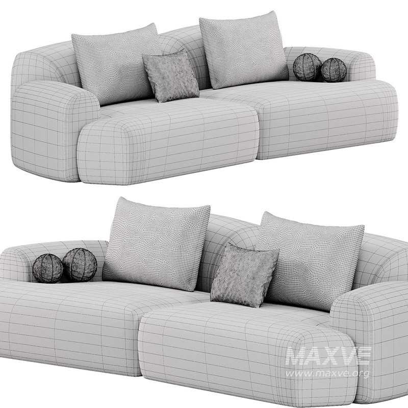 Buddie Sofa By Natuzzi 3d model Download Maxve