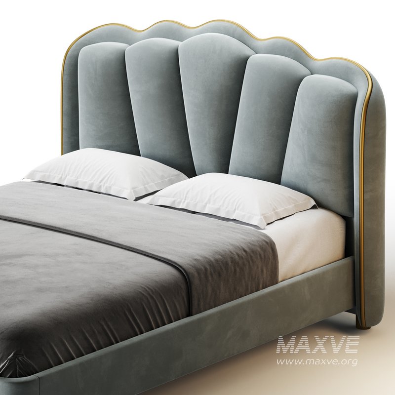 Living Room Use Sponge Padded Platform Bed 3d model download free maxve