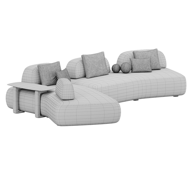 Curve Sofa By Art Nova 3d model Download Maxve