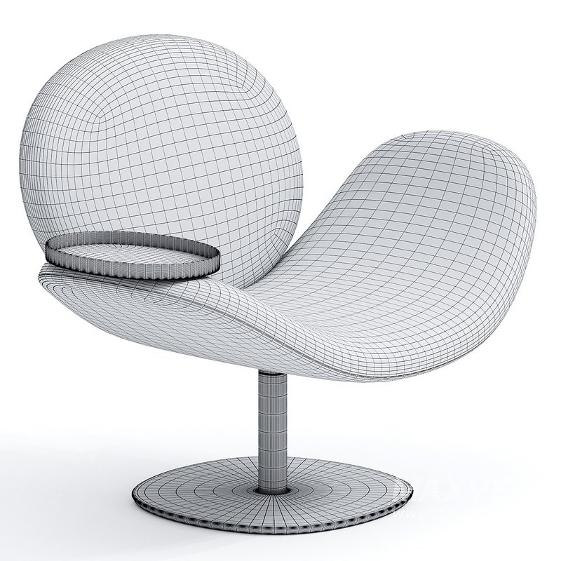 DOVE | Armchair By Natuzzi Italia 3d model download free maxve
