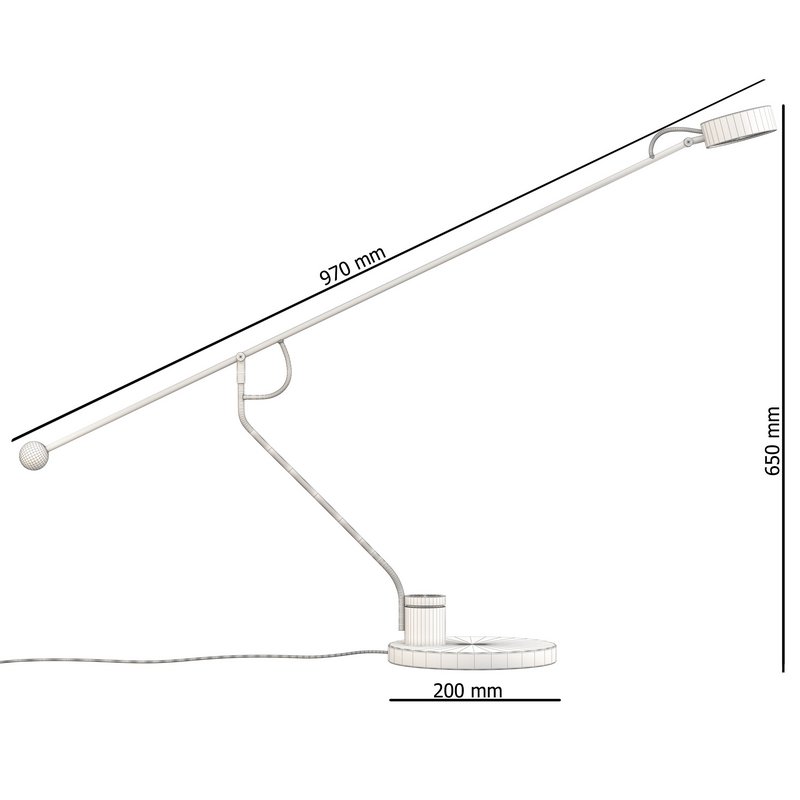 Bordash table lamp 3d model Download Maxve