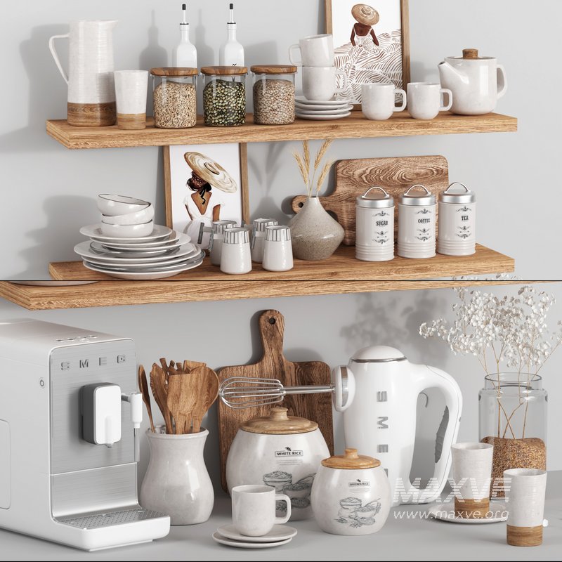 kitchen accessories003 3d model download free maxve