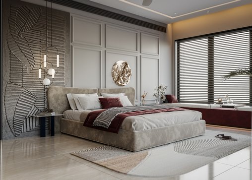 Master Bedroom 3d model Download Maxve