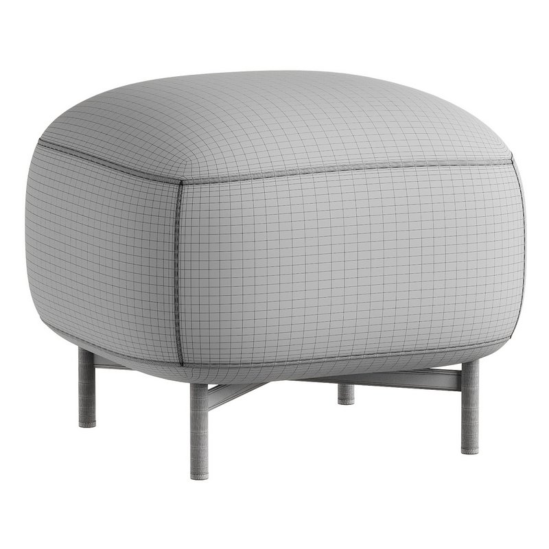 mini pouf 3d model download free maxve