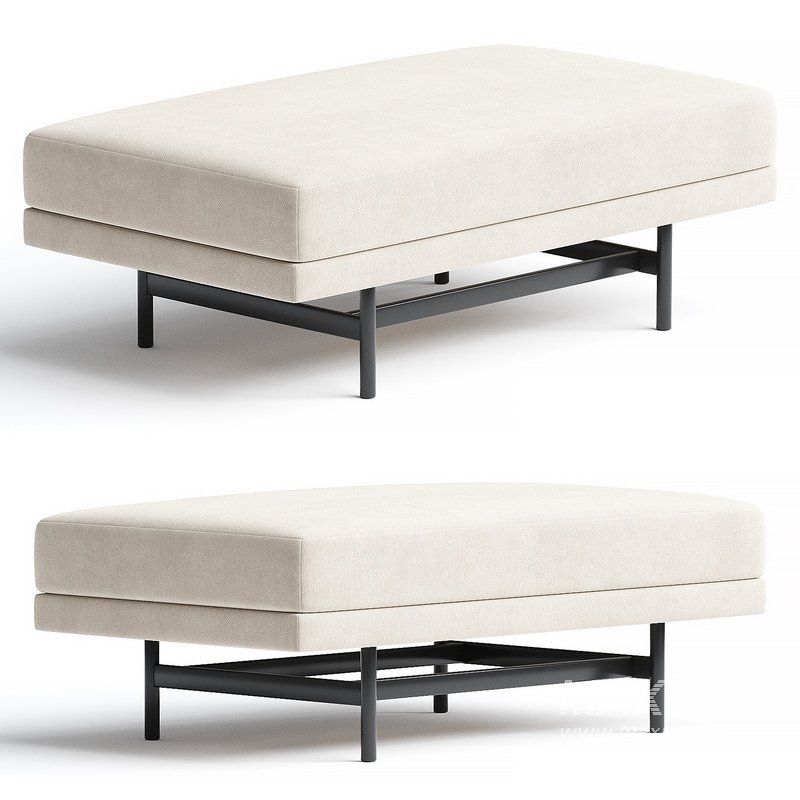 pouf 1 3d model download free maxve