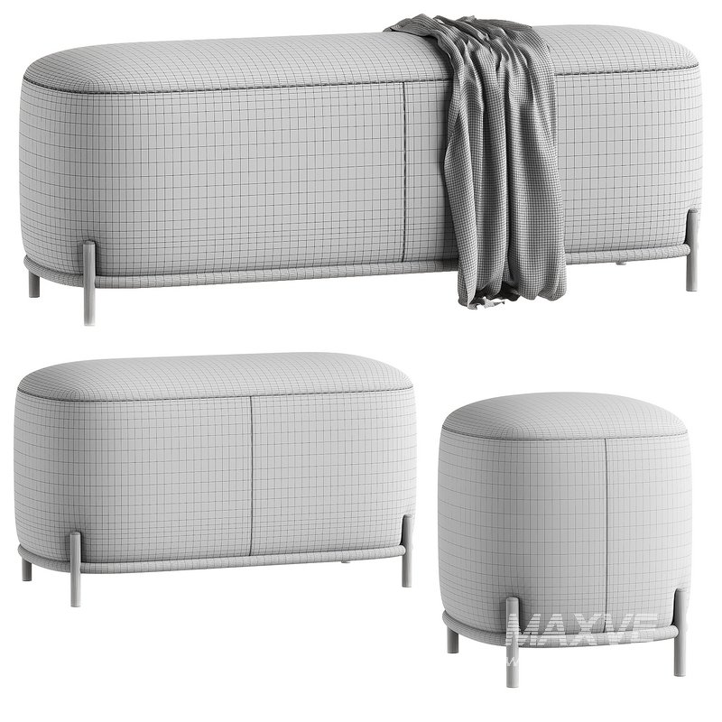 pouf metal 3d model download free maxve