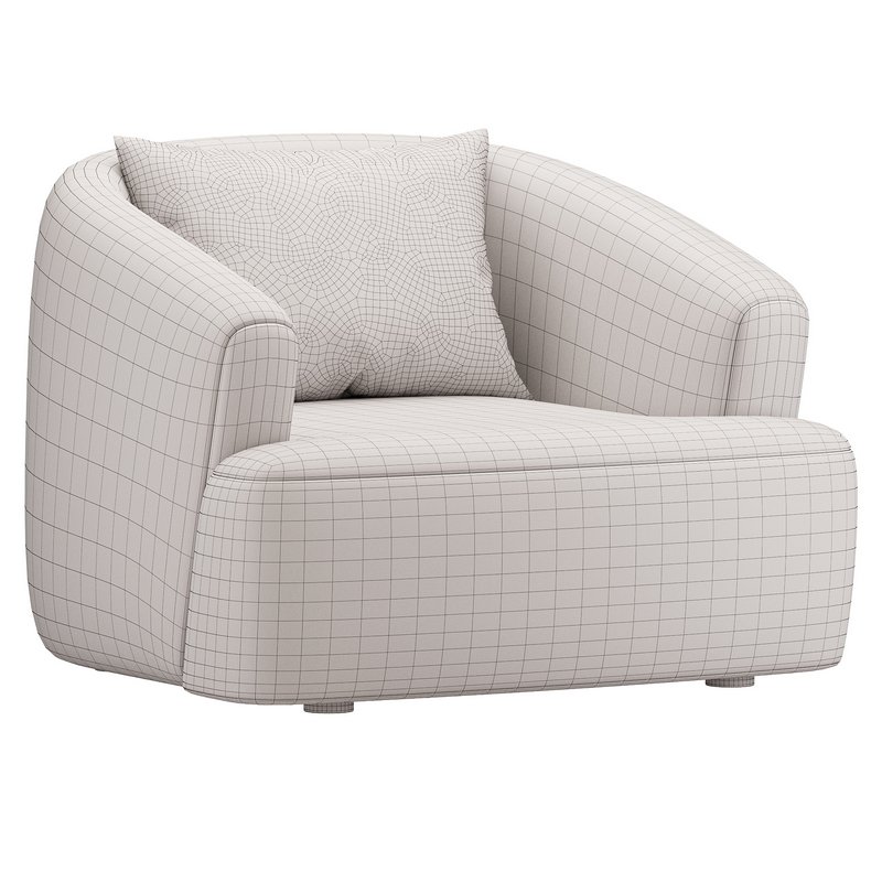 Boucle Sessel Sofia 3d model Download Maxve