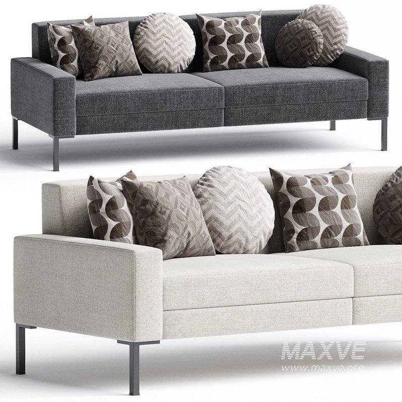 sofa 160 3d model download free maxve