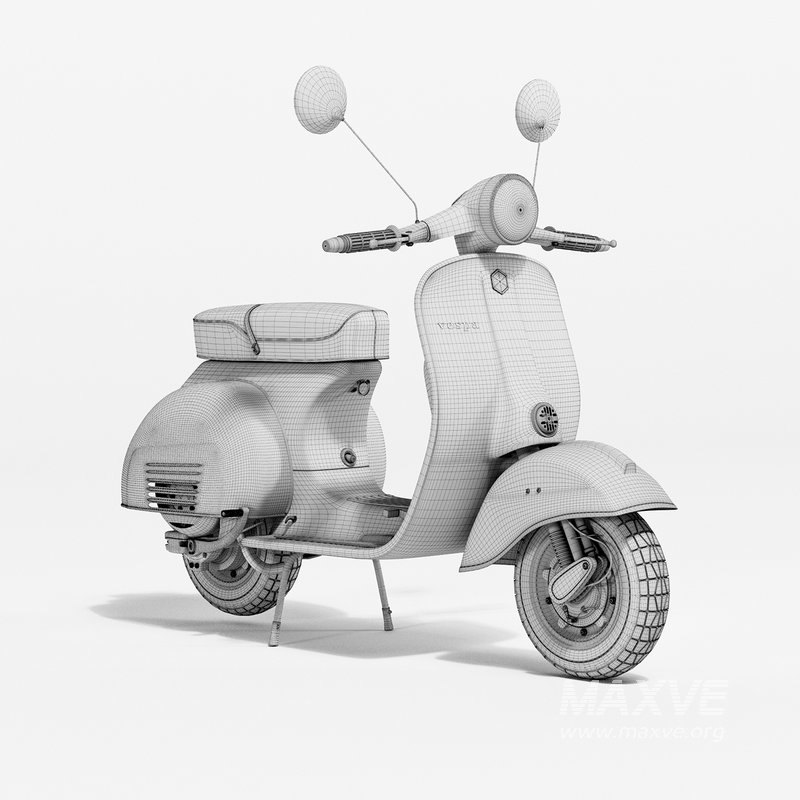 Vespa 4 3d model download free maxve
