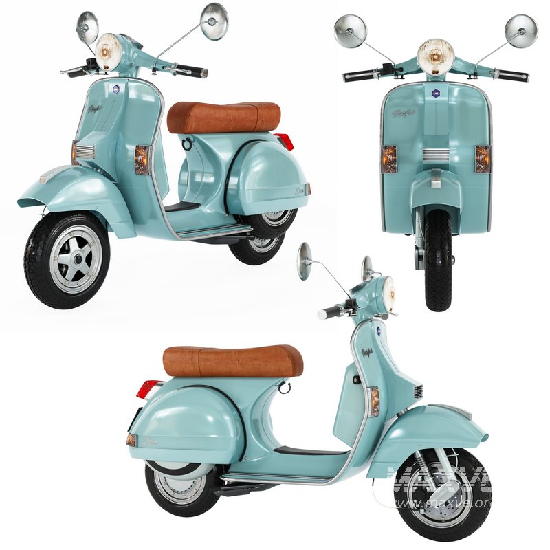 Vespa 4 3d model download free maxve