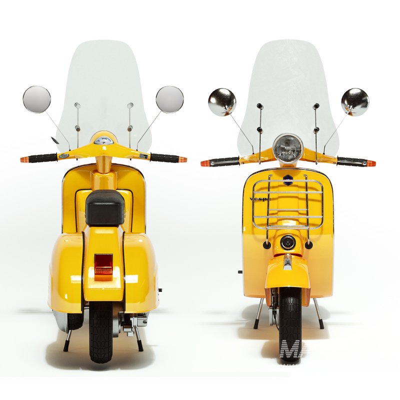 Vespa 4 3d model download free maxve