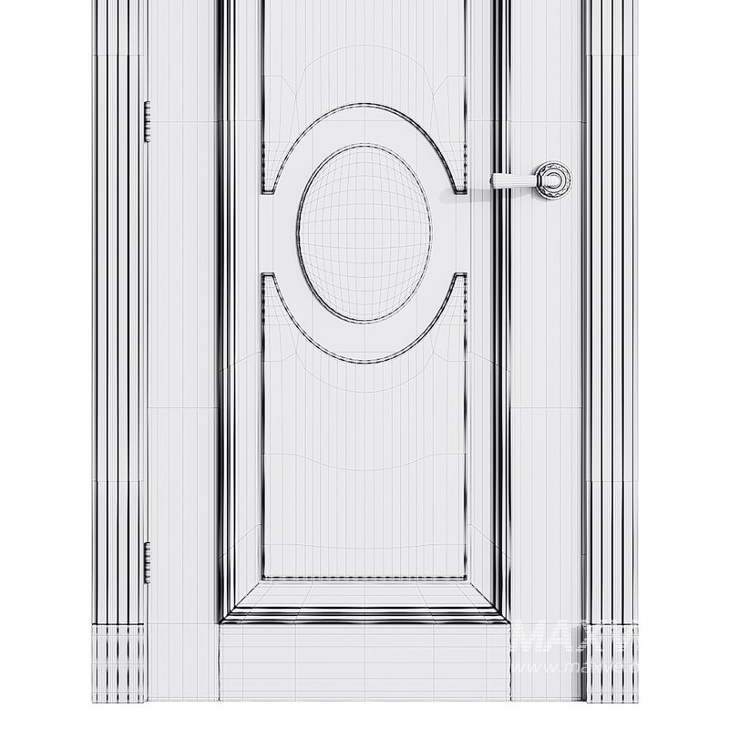 Modern entrance door 65 3d model Download Maxve