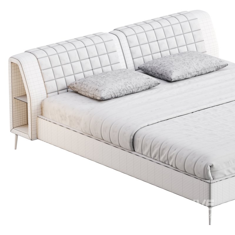 Delavega Bed K28 3d model download free maxve