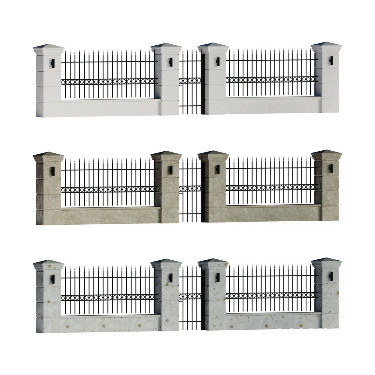 Fencing 02 3d model Download Maxve