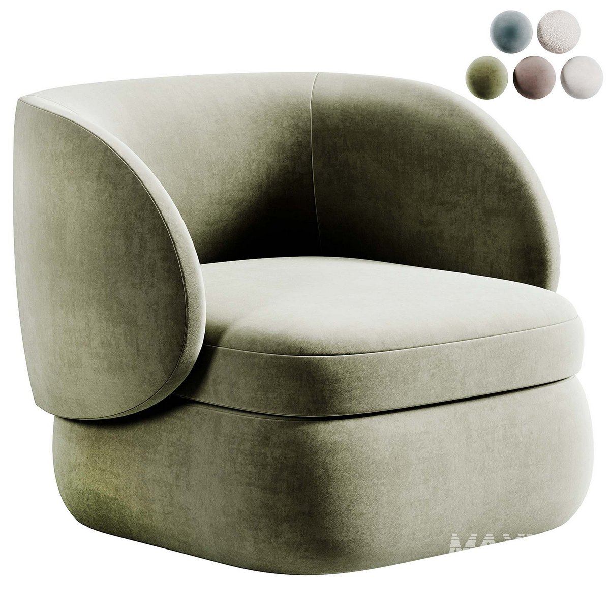 SOBI Armchair 3d model Download Maxve