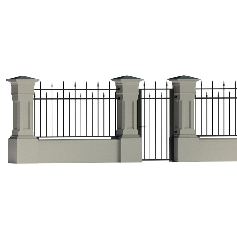 Fencing3 3d model Download Maxve