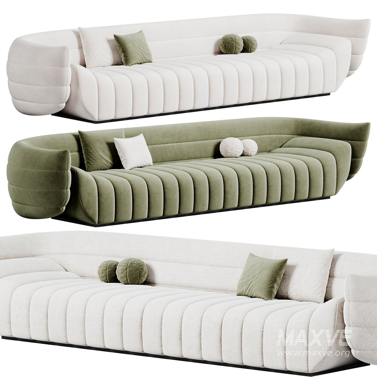 Tactile Sofa By Baxter 3d model Download Maxve