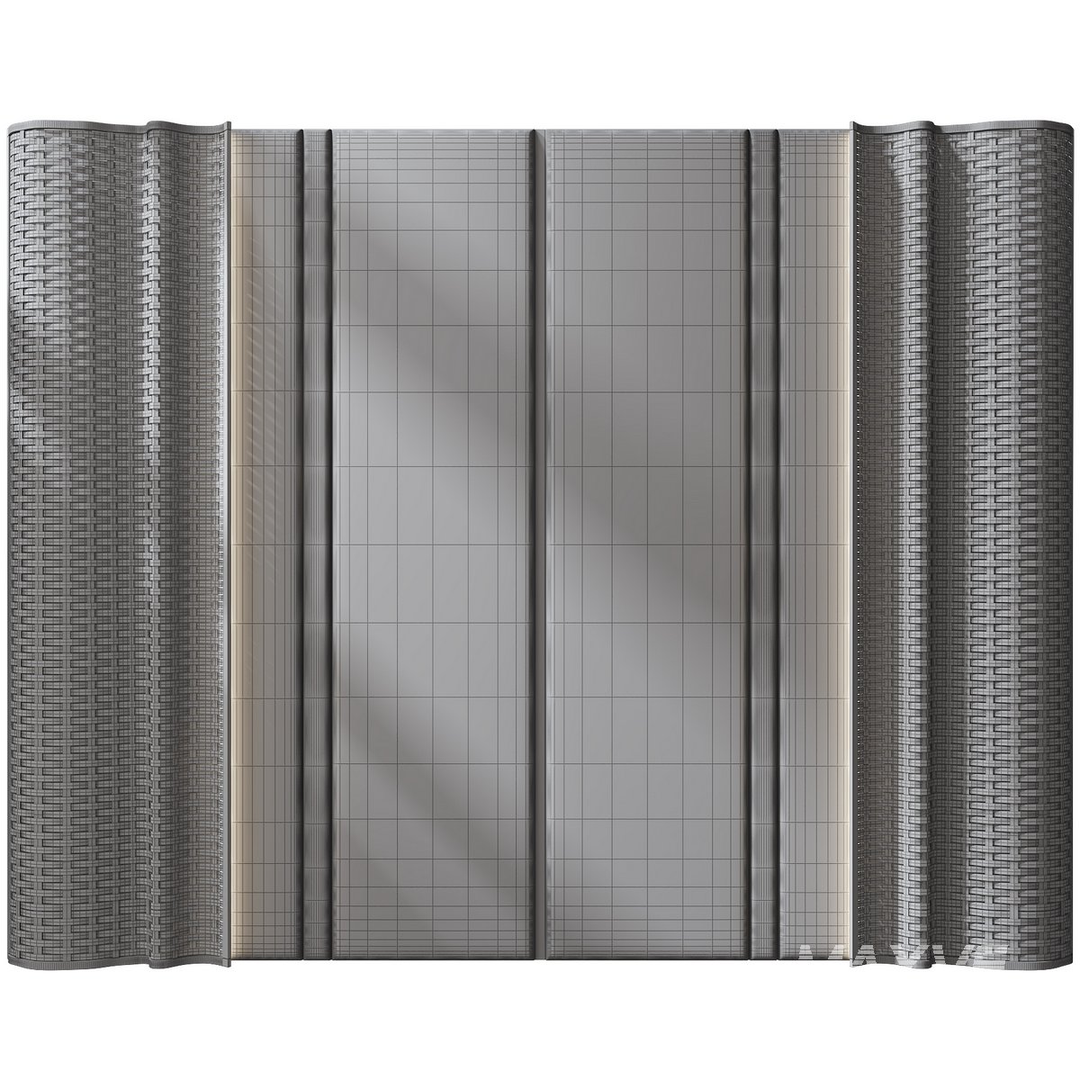 Wavy Lattice Panel 3d model Download Maxve
