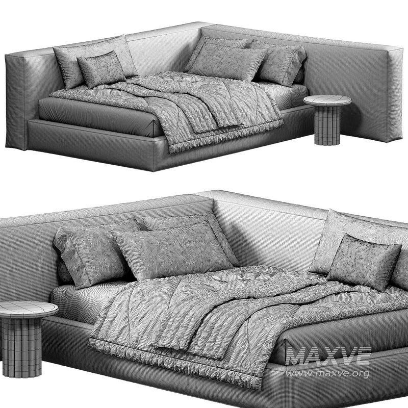 BOCA MINI BED by boca 3d model Download Maxve