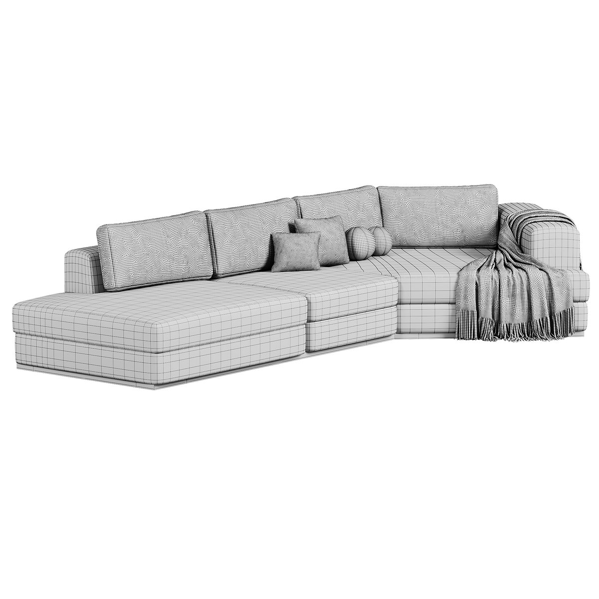 Rene Diagonal Sofa By Mononova 3d model Download Maxve
