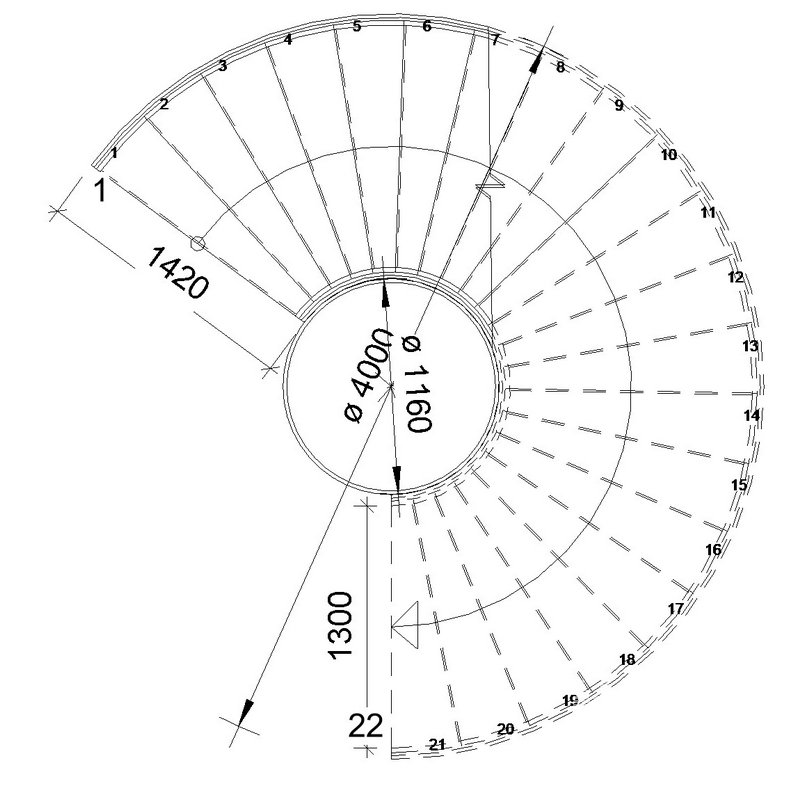 circular stair with glass railing 3d model Download Maxve