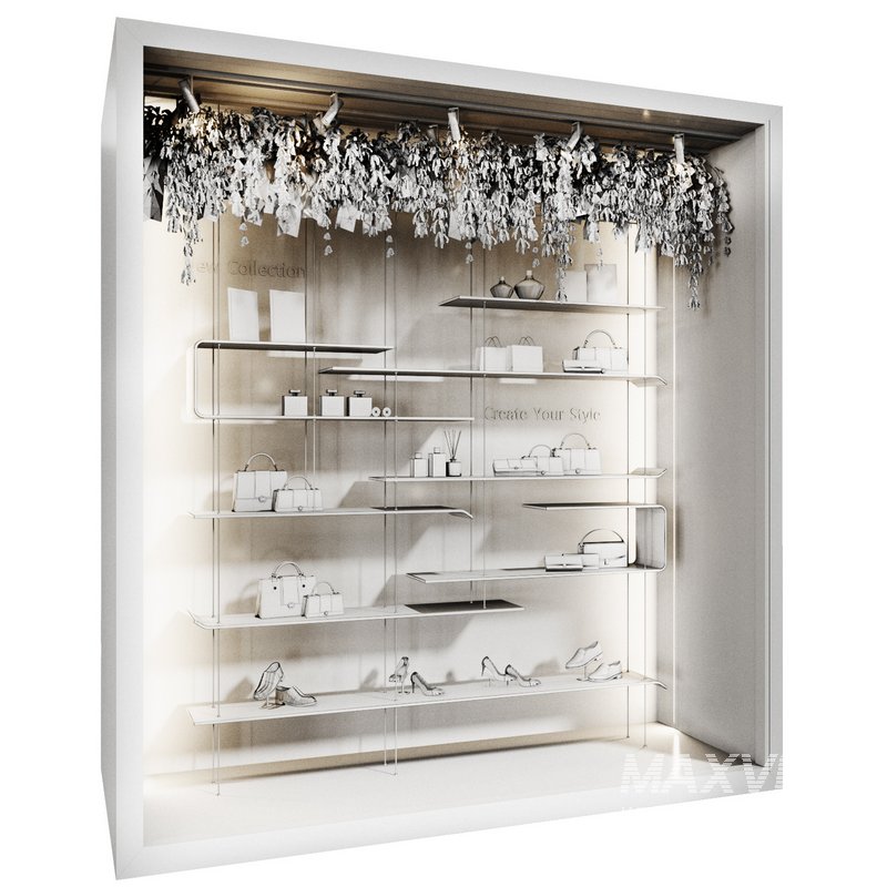 store05 - shop window 3d model Download Maxve