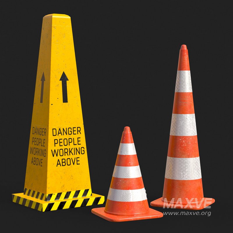 Street Asset Set 01 3d model Download Maxve